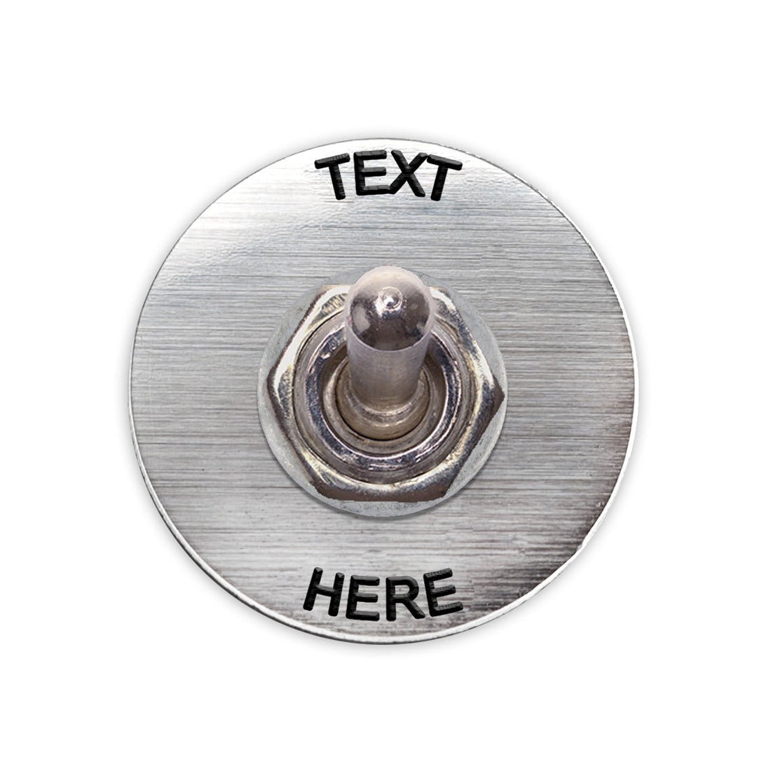 Circle Silver - Toggle Switch Tag Tab Labels Classic Car Boat - Classic ...